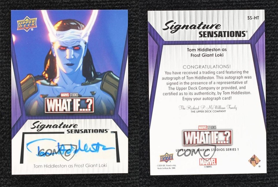 2024 Marvel Studios Series 1 Signature Sensations Tom Hiddleston Loki ...