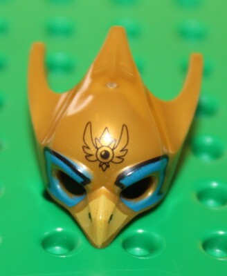 Lego Chima Pearl Gold Minifig Mask Eagle Ewald ref 12549pb02 Set 70011 ...