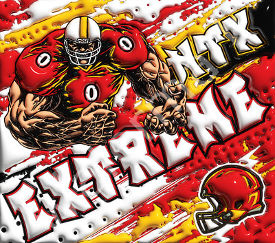 3D NTX Extreme Football 20oz tumbler, Optional Bluetooth Speakers P4011 ...