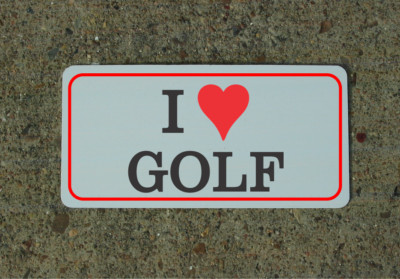 I Love Golf Metal Sign | eBay