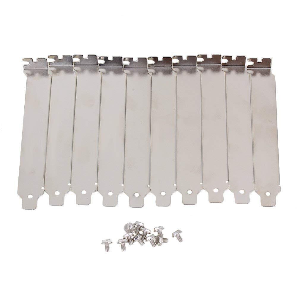 10Pcs Metal PCI Slot Covers for Computer Case Dustproof Silver Color | eBay