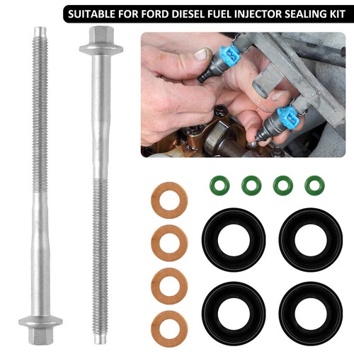 AU Diesel Injector Seal Kit Sturdy Injector Seal and Bolt Set Leak ...