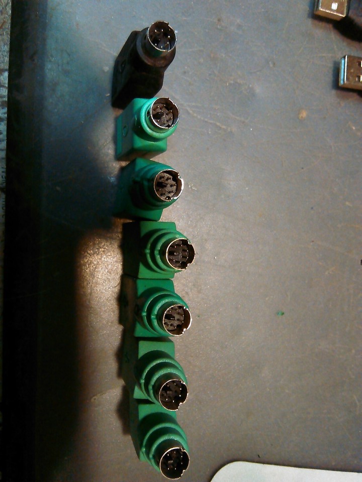 Round IRQ Mouse & Keyboard Adapters PS2 to USB Female Adapter | eBay