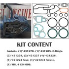 15X Oil Cooler Gasket Kit for 1993-1997 Navistar International DT466E ...