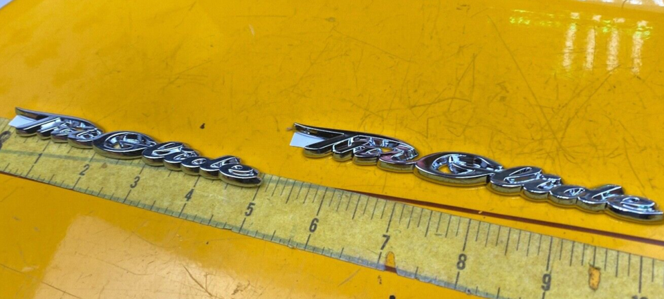 OEM Harley Tri Glide Fender Rear Trunk Body Emblems Badges Chrome Set ...