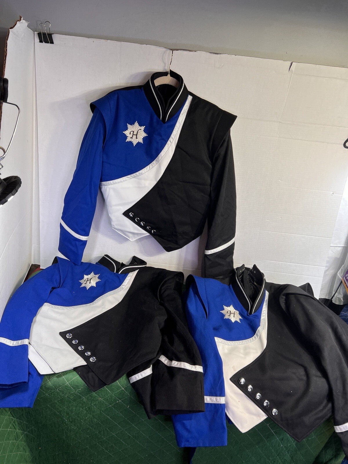 Lot 6 Vintage School Marching Band uniform blue Black… - Gem