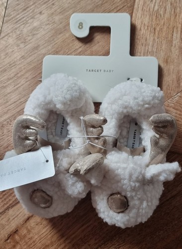 Target - Baby/Toddler Reindeer Christmas Slippers - Size 8 RRP $16 ...