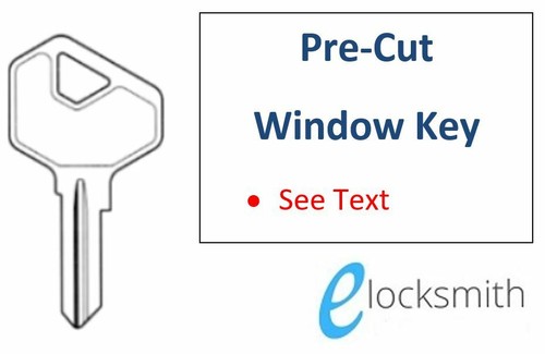 Pre-Cut Key Fits MOST Southern Star Window Lock - SEE TEXT PRIOR TO ...