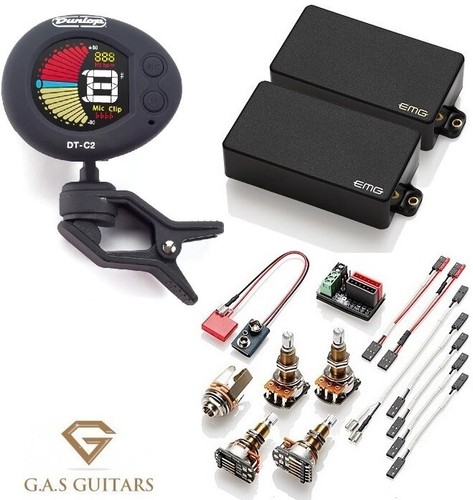 EMG Zakk Wylde 81 & 85 Black Humbucker ZW Set Long Shaft Pots ( DT-C2 ...