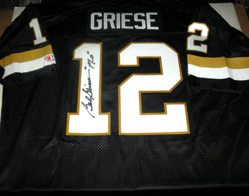 BOB GRIESE PURDUE BOILERMAKERS JSA/COA SIGNED OFFICIAL LICENSED ...