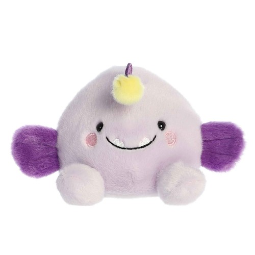 Palm Pals Blinky Angler Fish Plush Small Purple Toy with Glow Feature ...