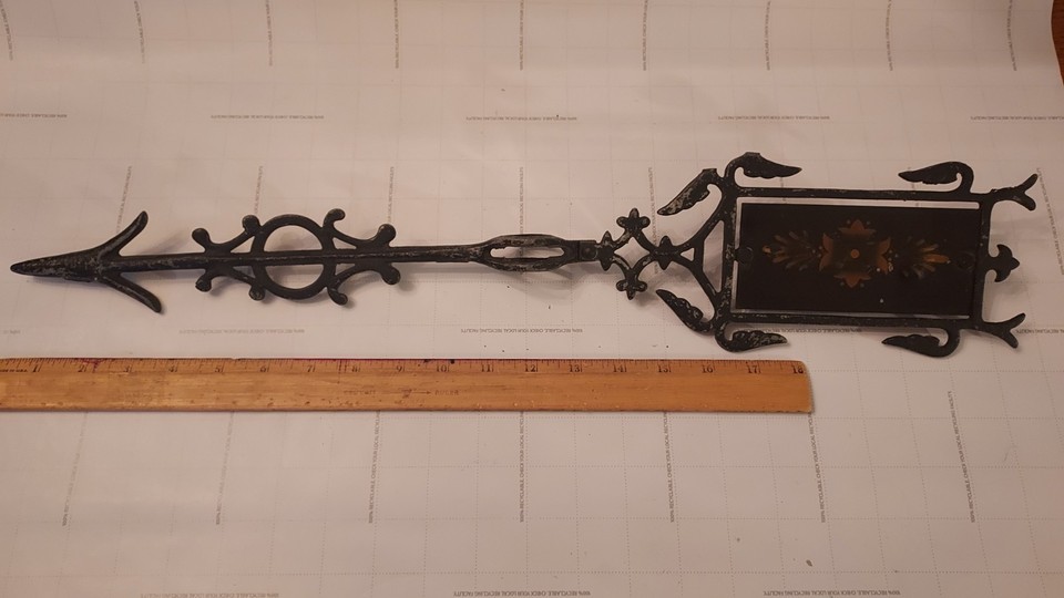 weathervane wrought iron antique cast arrow wind direction scientific ...