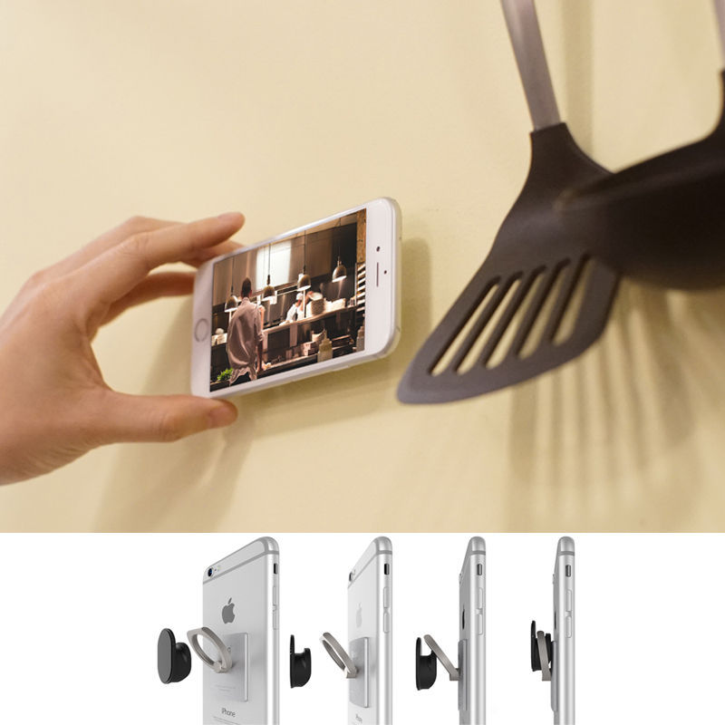 360° Universal Rotating Ring Stand Holder +3 Hook Mounts For All Cell ...