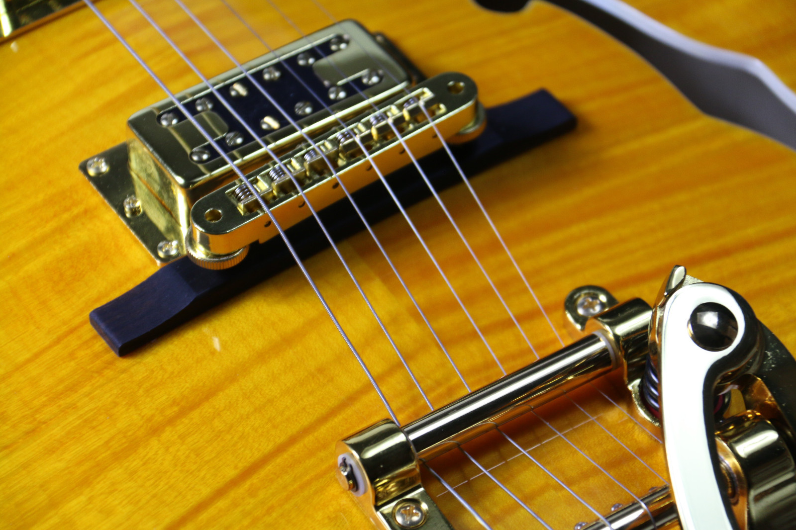 Good Sound Hollow Body Jazz Electric Guitar Gold Hardware JB Bridge | eBay