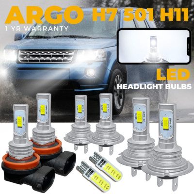 For Land Rover Freelander 2 Led Xenon White Headlight Fog Side Light ...