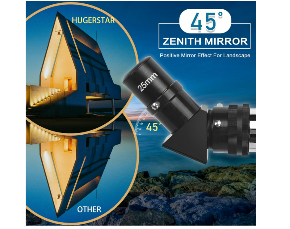 HUGERSTAR Telescope, 90mm Telescopes 800mm Refracting Telescope Fully ...