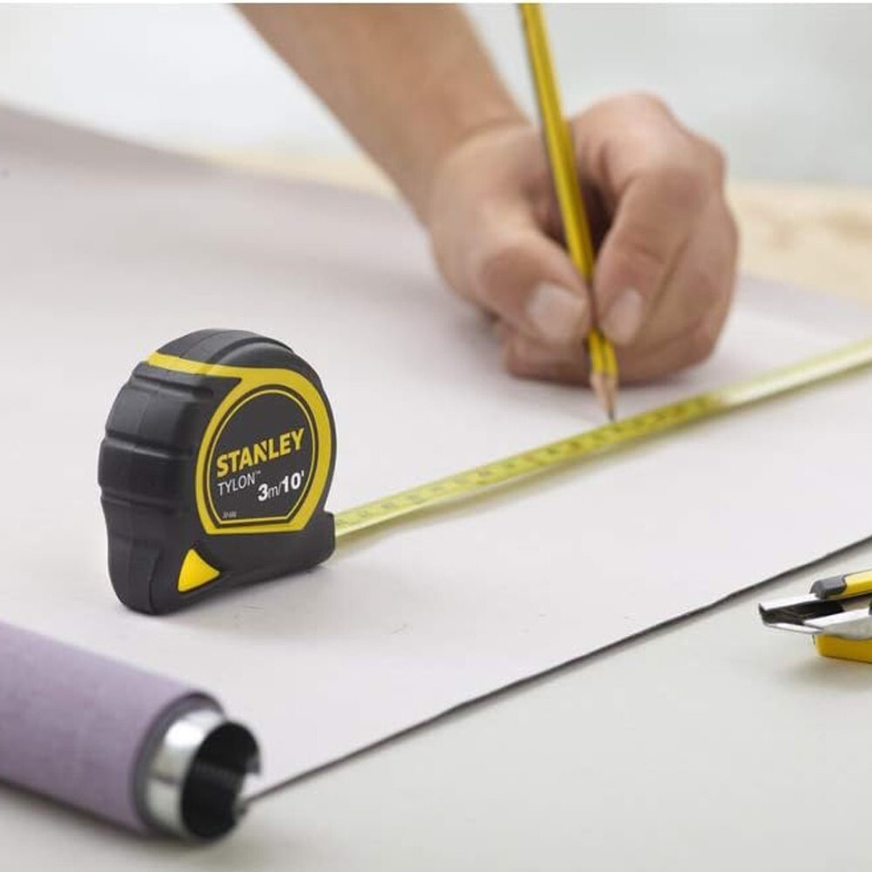 Stanley Pocket Tape 3m / 10ft Tape Measure 10FT Pocket Tape Belt Clip ...