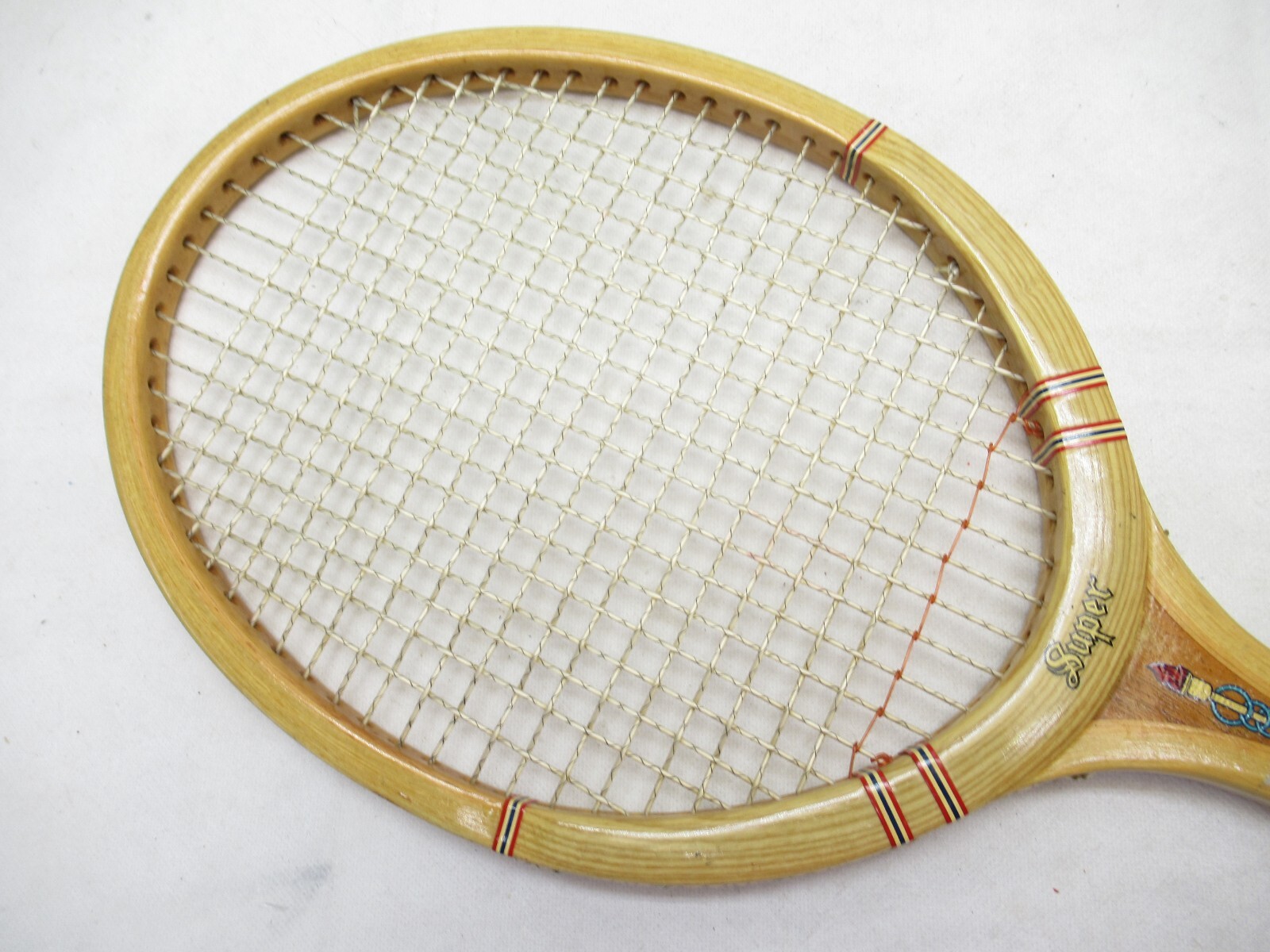 VINTAGE SLAZENGER "SUPER" WOODEN TENNIS RACQUET. ANTIQUE / DISPLAY | eBay