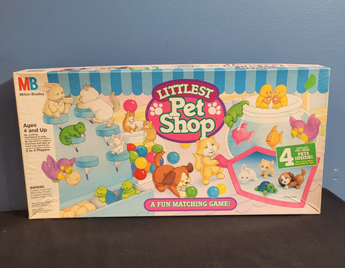 LITTLEST PET SHOP Matching board game vintage 1993 COMPLETE all 4 ...