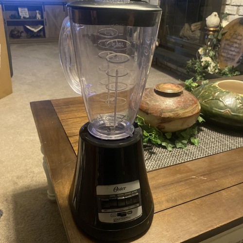 Black Oster Starter Blend Blender All Metal Drive Plastic Pitcher Works ...