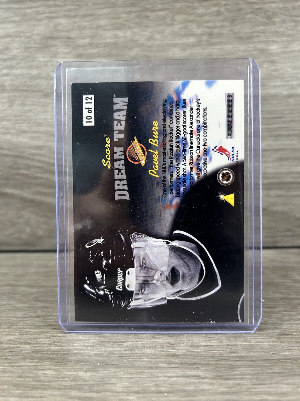 1996-97 Score Dream Team Insert Card #10 Pavel Bure Vancouver Canucks ...