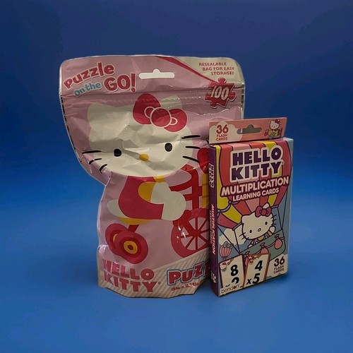 Hello Kitty 100 Pieces & Multiplication 36 Flash Learning Cards( Lot Of ...