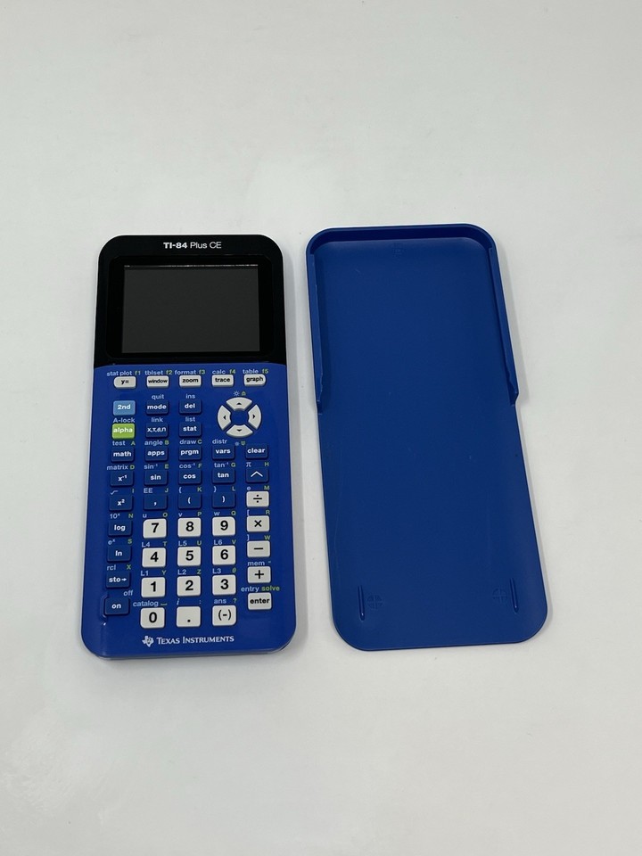 Texas Instruments TI-84 Plus CE – Python Blue Graphing Calculator w ...