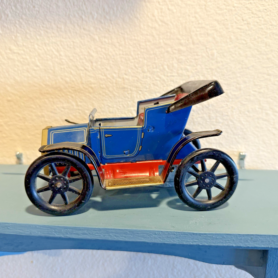 Vintage Tin Jalopy Old Fashioned Toy Car No. 1 Japan Lever Action +Works Video! | eBay