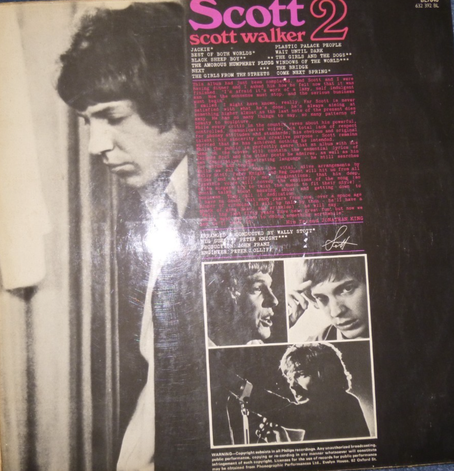 SCOTT 2 SCOTT WALKER LP VINYL RECORD | eBay UK
