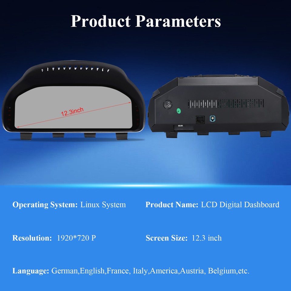 Instrument Cluster BMW 6/7 Series F06/F12/F13/F01/F02/F03 Speedometer ...