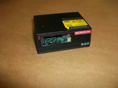 Microscan MS-820 Fixed Barcode Scanner Single Line Medium Density FIS ...