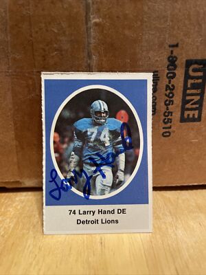 Larry Hand -Appalachian State- Detroit Lions Autographed Card | eBay