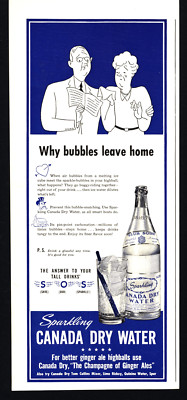 1942 SPARKLING CANADA DRY WATER VINTAGE PRINT AD | eBay