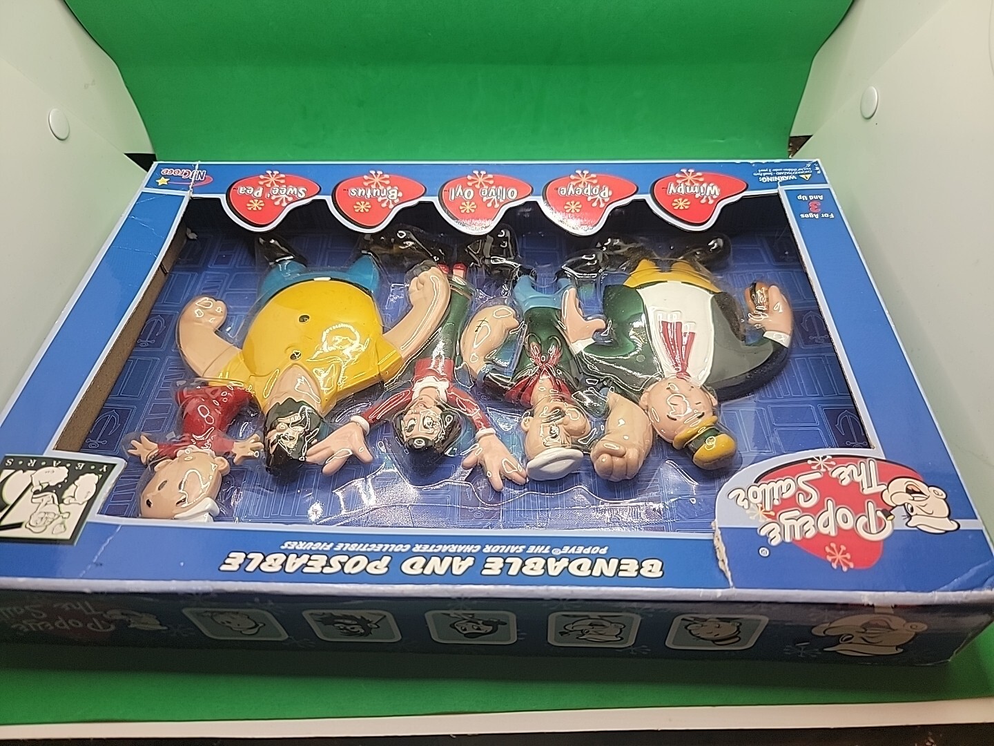 Action Figures - Popeye Retro Boxed Set Bendable Rubber Toys Pbr-1400 ...