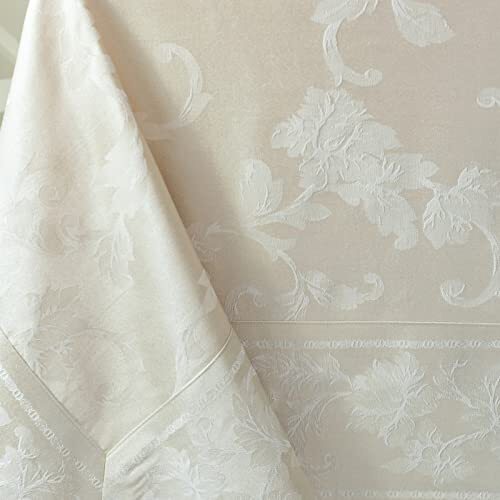 Harmony Scroll Woven Damask Fabric Tablecloth Everyday Parties Special ...