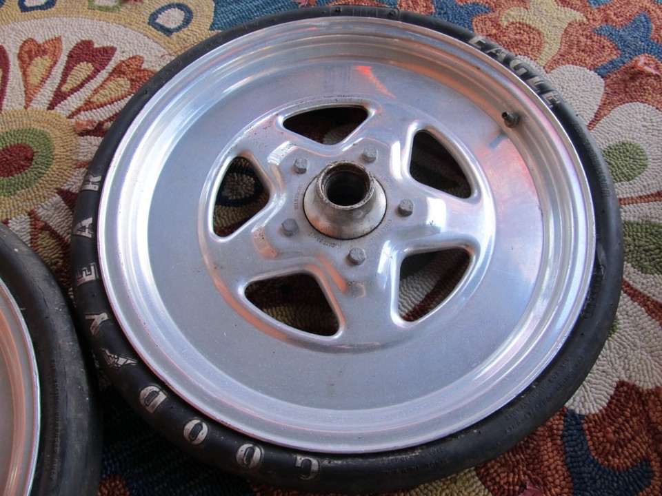 WELD Prostar 17"X2-1/2" Spindle Mount Hot Rod Gasser Dragster Front ...