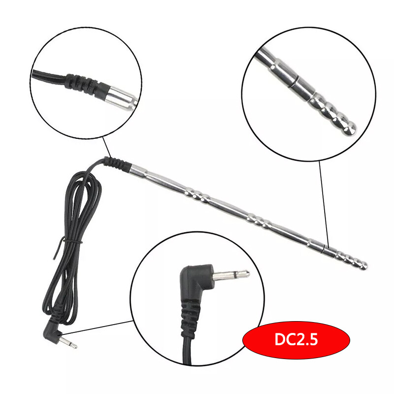 Male Electric E-stim Stretcher Urethral Sounding Rod Penis Plug-Dilator ...