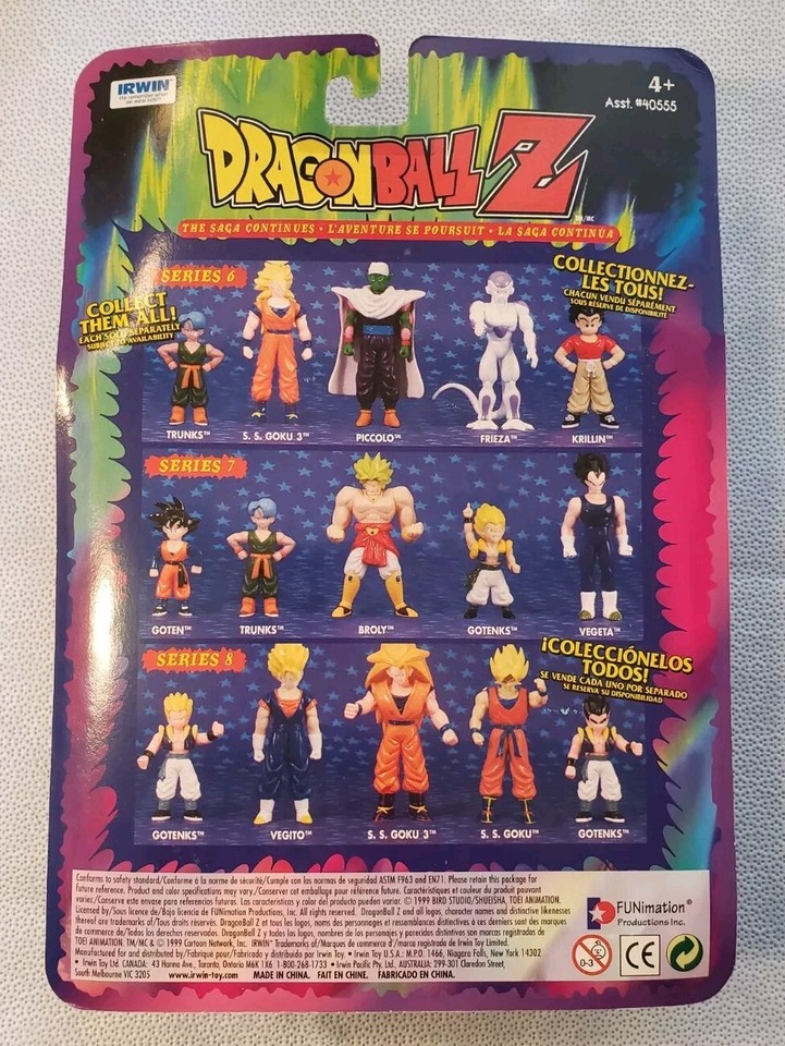 1999 IRWIN Dragon Ball Z: The Saga Continues Series 6 - Super Saiyan Goku 3 | eBay