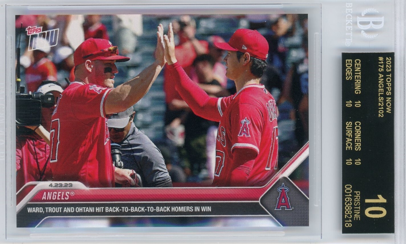 2023 Topps Now - Mike Trout, Shohei Ohtani, Taylor Ward #175 /2102 for sale online | eBay
