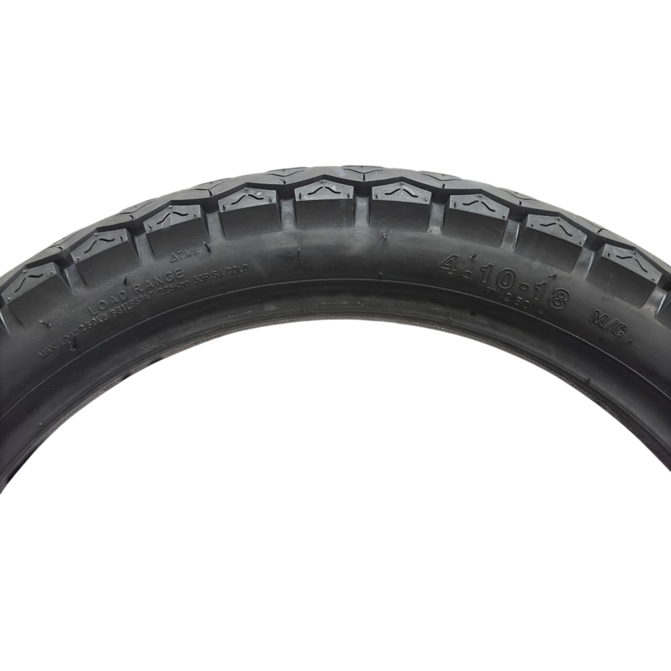 Classic Motorcycle 4.10 X 18 Tubed Rear Tyre K81 Tread Pattern ...