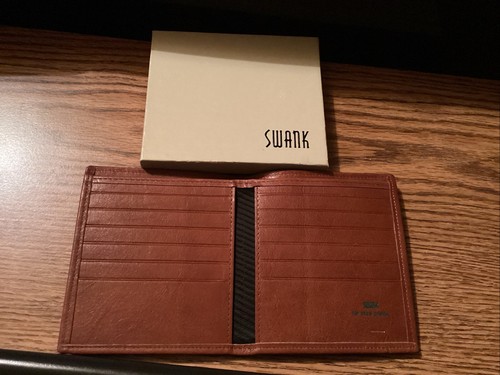 NEW, Swank Men’s Brown Bi-Fold Wallet | eBay