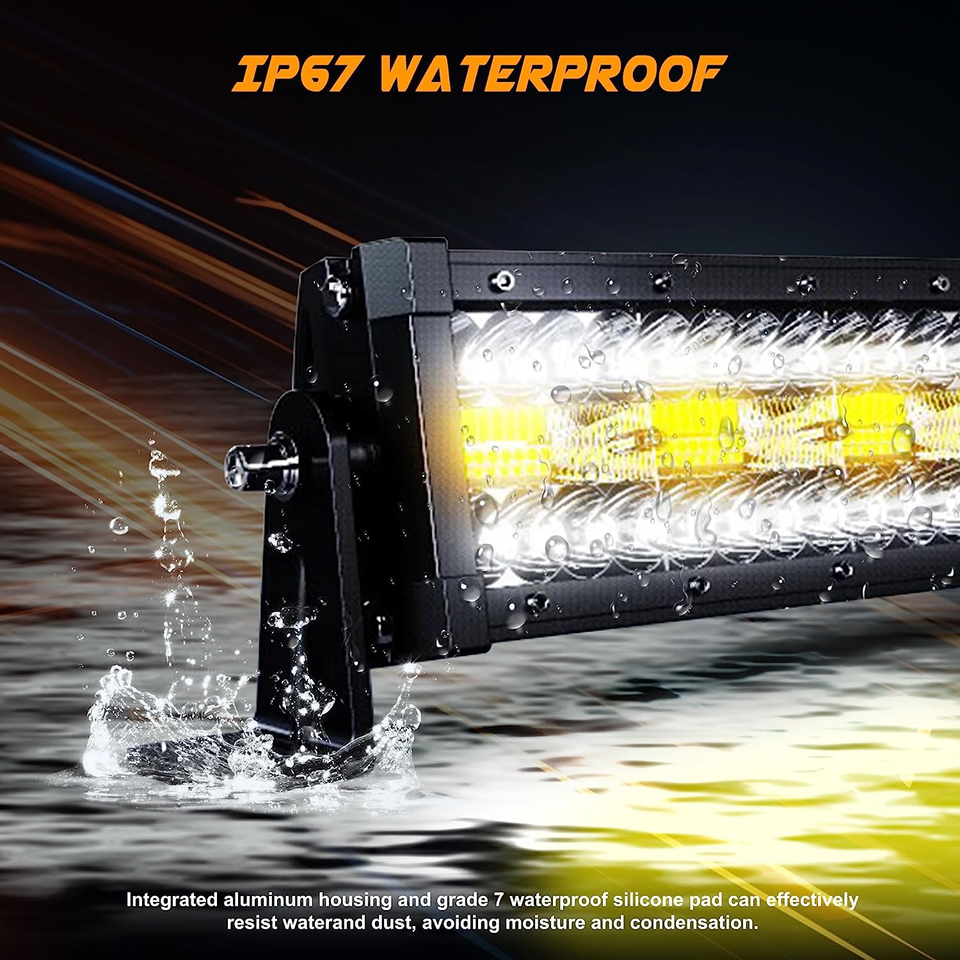 22inch 120W LED Light Bar Spot Flood Combo Offroad Driving Work For ...