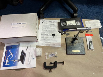 Dyna-King Barracuda Fly Tying Vise and Extra Vise Mint in Box with ...