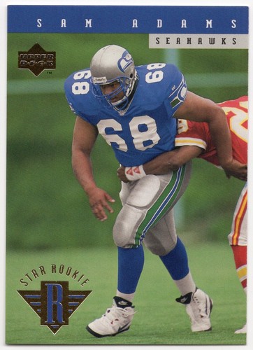 2ORG036 1994 Upper Deck #12 Sam Adams RC Seattle Seahawks | eBay