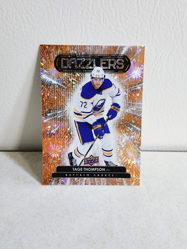 Tage Thompson: Buffalo Sabres 2022-23 Upper Deck Dazzlers Orange #DZ-20 ...