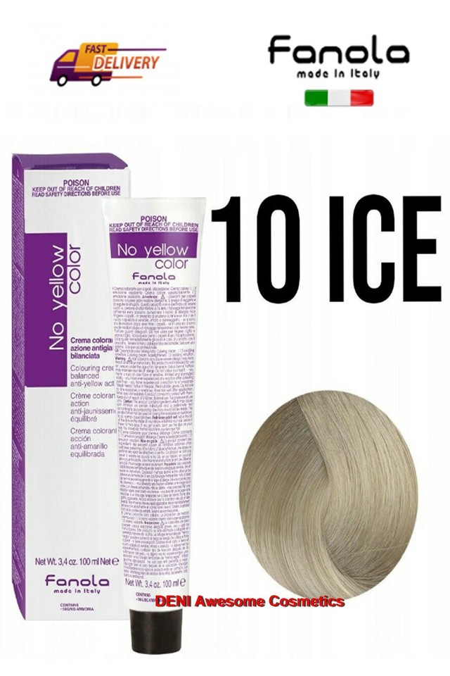 Fanola No Yellow Color Cream Colouring Blonde Hair Dye Anti Yellow ...