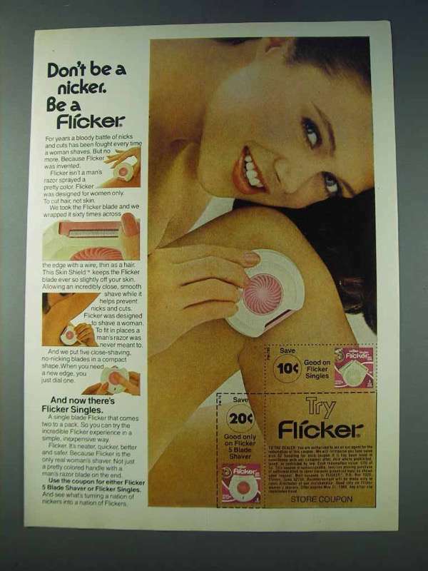 1978 Flicker Razor Ad - Don't Be A Nicker | eBay