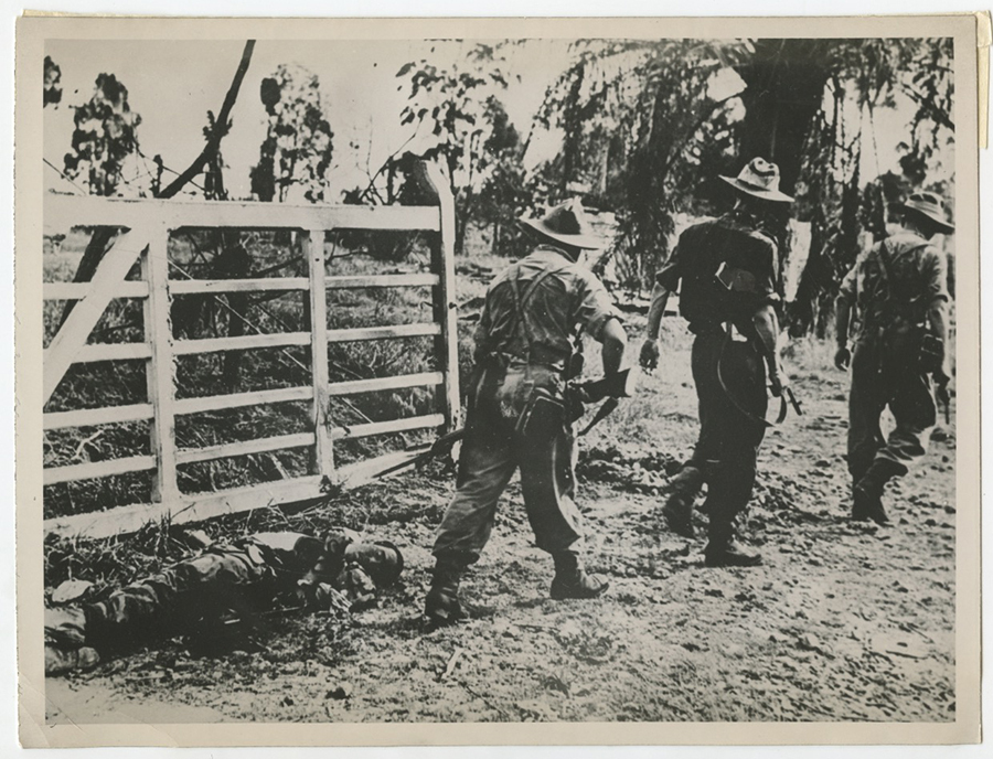 WAR, DEAD BODY, SOLDIERS WALK PAST - 8X10 PHOTO REPRINT | eBay