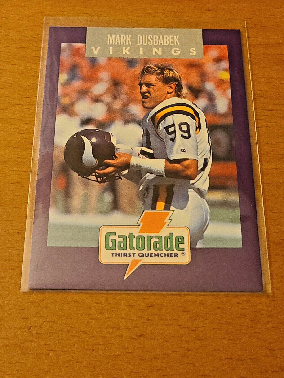 VIKINGS MARK DUSBABEK 1991 GATORADE / POLICE #6 | eBay