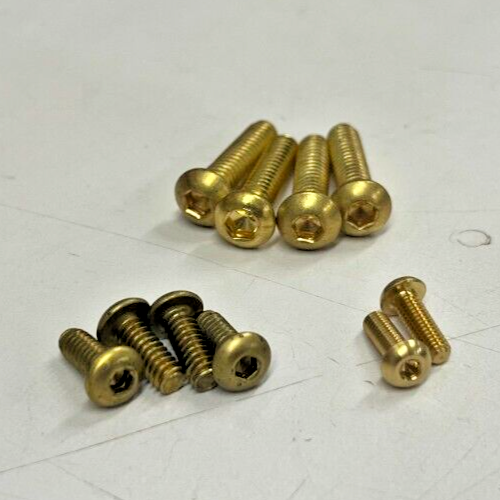 HARLEY BRASS HANDLEBAR SWITCH HOUSING MOUNT BOLTS 2015 - up Softail ...